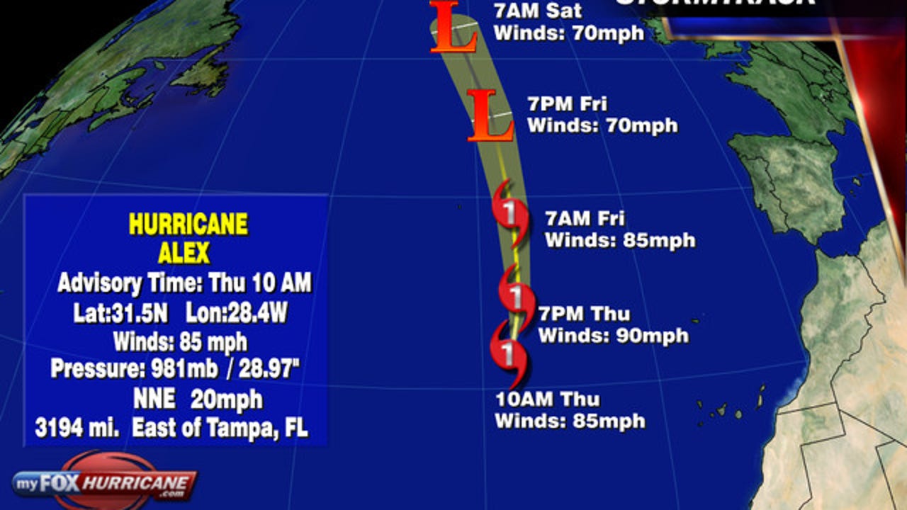 Hurricane Alex forms in the Atlantic | FOX 5 Atlanta