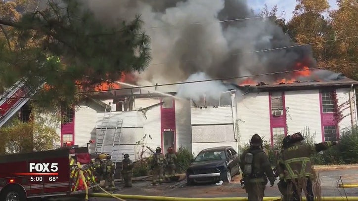 Fire destroys Clarkston condo building | FOX 5 Atlanta