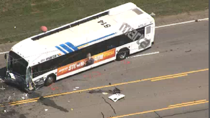 Truck driver dies after crash with MARTA bus in Palmetto | FOX 5 Atlanta