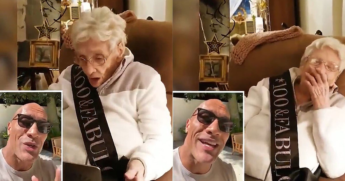‘The Rock’ surprises ‘100 and fabulous’ fan, singing happy birthday to ...