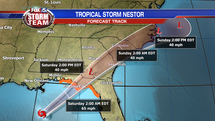 Tropical Storm Nestor to impact Georgia's weather this weekend | FOX 5 ...