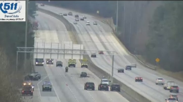 Major wreck on Georgia 400 sends 5 to hospital, road re-opened | FOX 5 ...