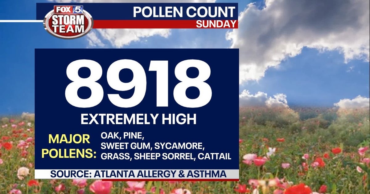 Atlanta pollen count 2nd highest in recorded history | FOX 5 Atlanta