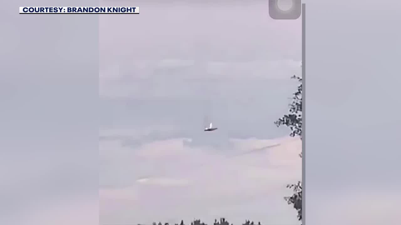 Viewer video shows plane drop out of the sky