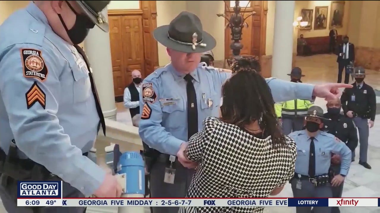 State lawmakers and state police clash at the Georgia Capitol