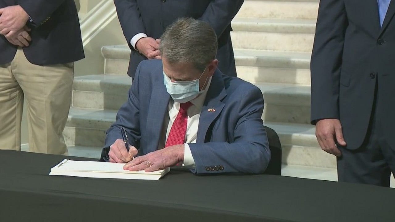Gov Kemp Signs Amended Budget With Employee Bonuses Fox 5 Atlanta
