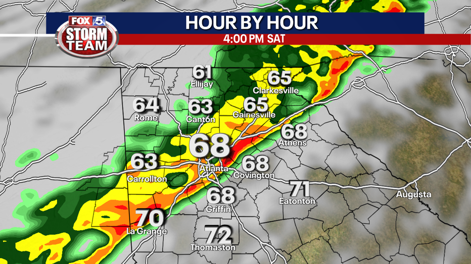 Georgia severe weather threat: Storms with gusty winds, heavy rain head ... Georgia severe weather threat: Storms with gusty winds, heavy rain head ...