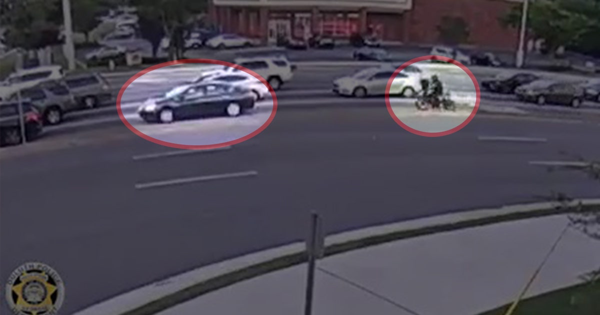 Video: Motorcyclist flips off bike after running full-speed into back ...