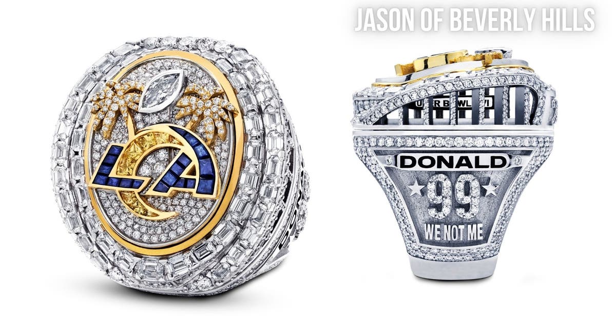 LA Rams show off massive Super Bowl LVI rings to celebrate championship ...