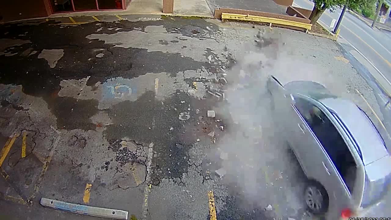 Caught on camera: Driver crashes through wall at SW Atlanta business ...