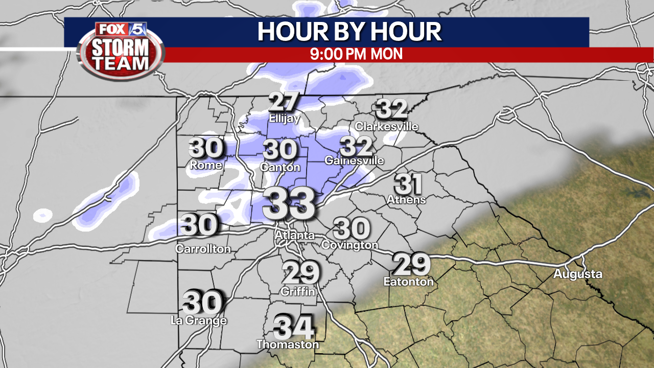 Georgia weather: Wintry mix possible north of I-20 | FOX 5 Atlanta
