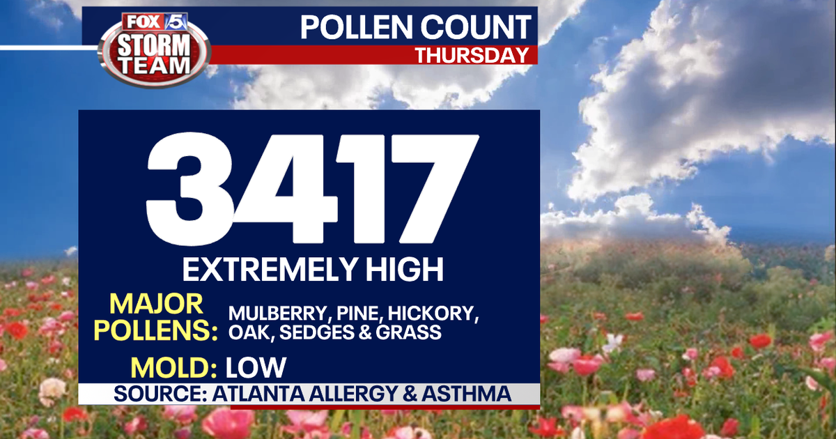 Record pollen counts continue in 2023 in Atlanta; could it get worse ...