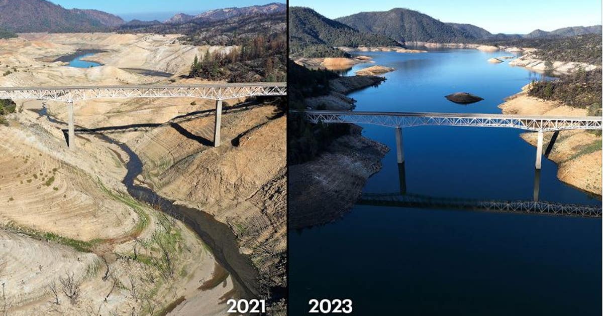 Dramatic photos show how storms filled California reservoirs | FOX 5 ...
