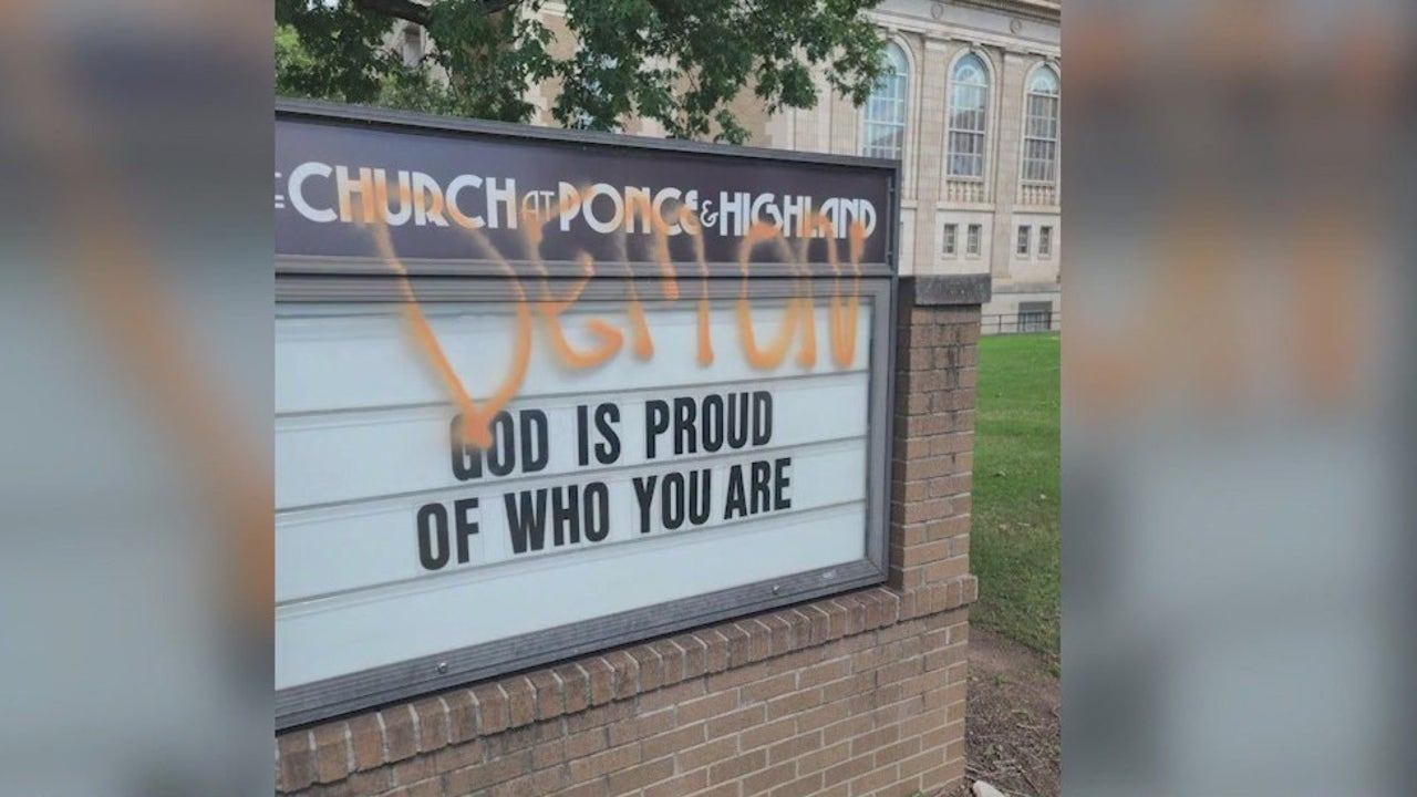 Vandals Target Inclusive Atlanta Church During Pride Month Fox 5 Atlanta
