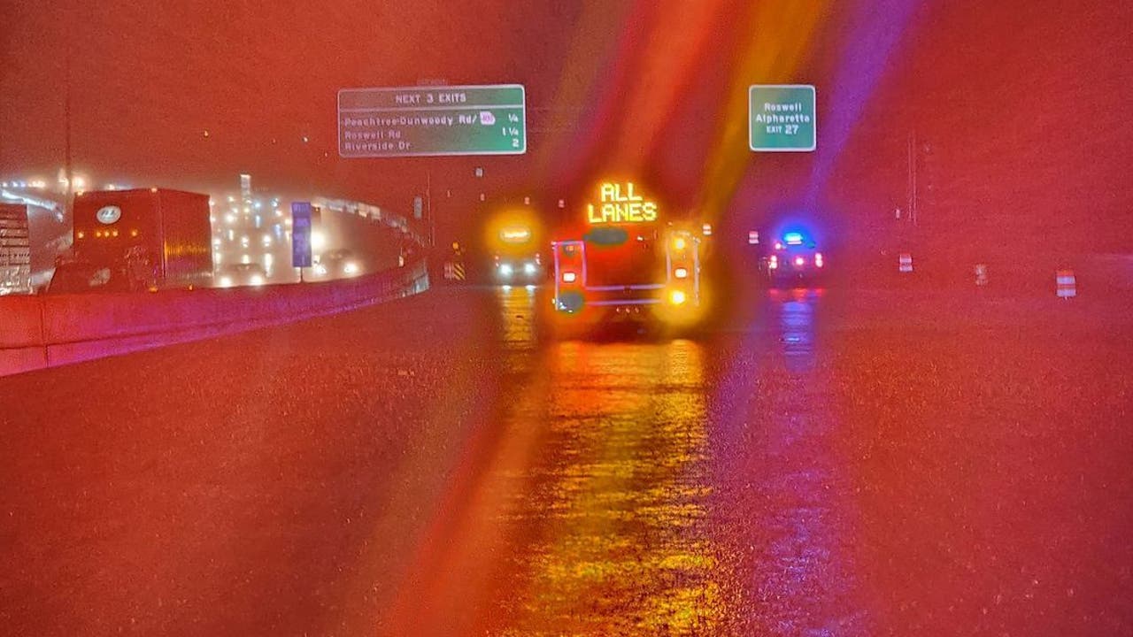 Flash Flood Warning: Deluge forces road closures, flooding | FOX 5 Atlanta