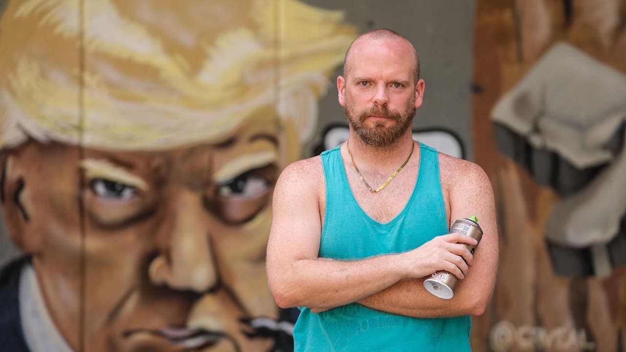 Atlanta muralist creates Trump mug shot mural on Atlanta BeltLine | FOX ... Atlanta muralist creates Trump mug shot mural on Atlanta BeltLine | FOX ...
