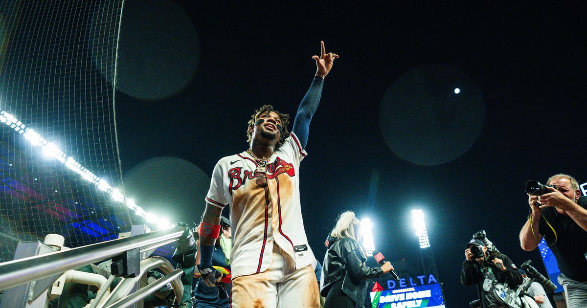 Acuña becomes first 40-70 player, Albies lifts Braves over Cubs 6-5 in ...