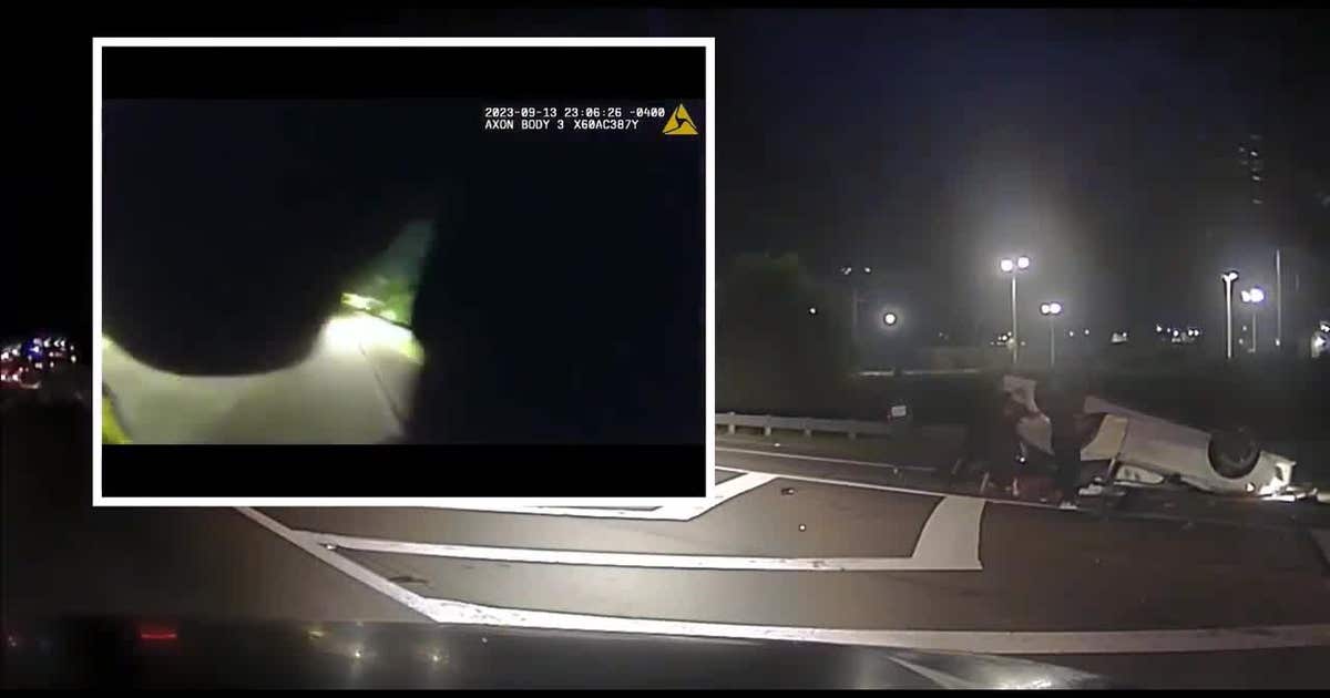 Watch: Lawrenceville police, Good Samaritans rescue teen driver pinned ...