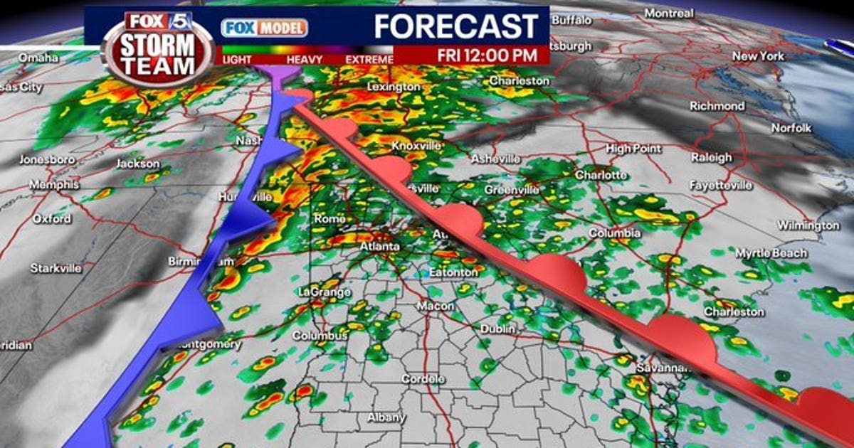 Atlanta severe weather timeline Friday Jan. 12, 2024 | FOX 5 Atlanta