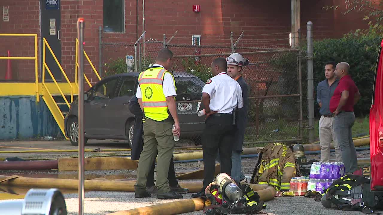 Firefighters spend hours battling College Park chemical fire | FOX 5 ...