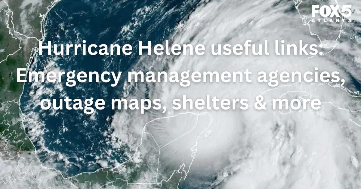 Hurricane Helene: Power outage maps, emergency shelters, emergency ...