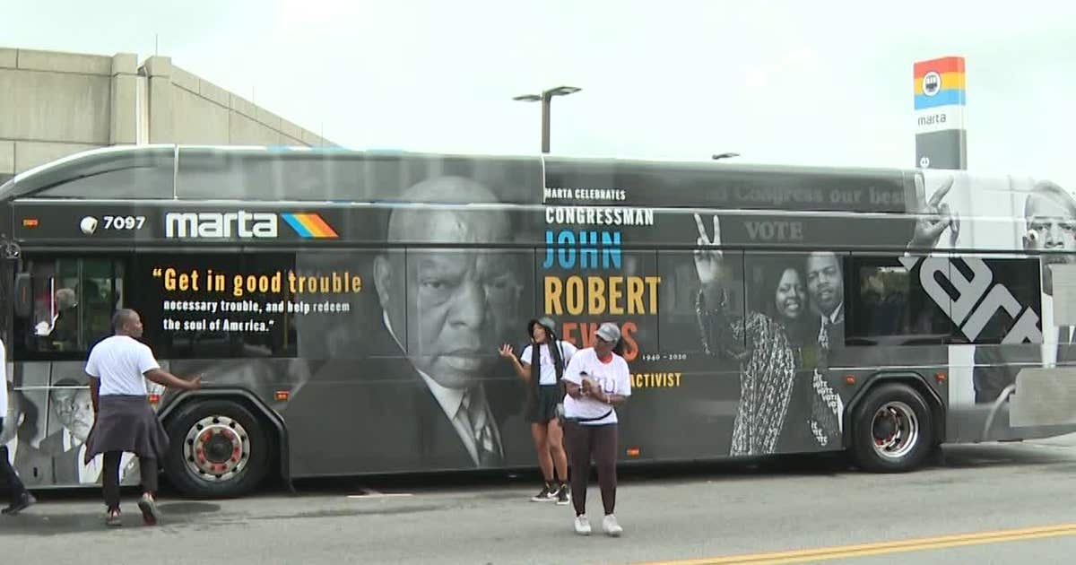 MARTA unveils bus honoring late Rep. John Lewis | FOX 5 Atlanta