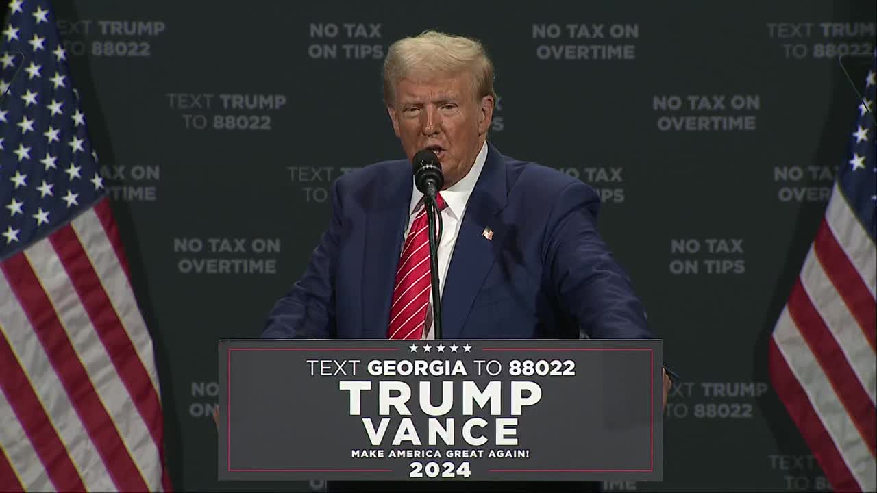 Trump tackles immigration, economy during Georgia campaign event | FOX ...