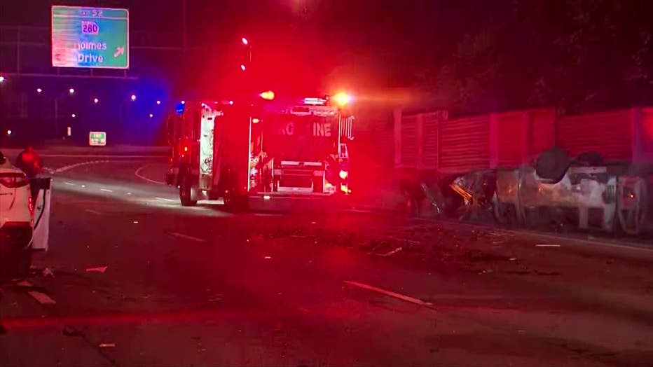 Wrong Way Driver Causes Fiery Crash On I 20 East 4 Hospitalized Fox