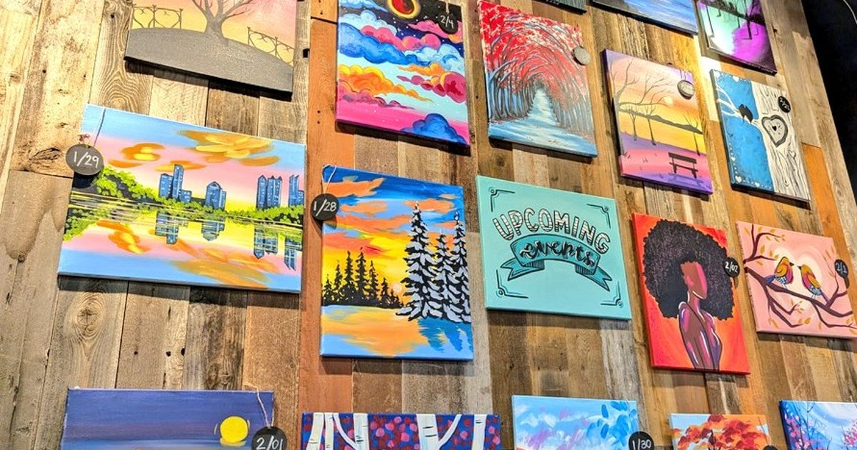 Creating a colorful new year at The Battery Atlanta's Muse Paintbar ...
