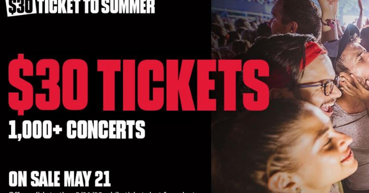 Live Nation brings back $30 tickets for summer concerts | FOX 5 Atlanta