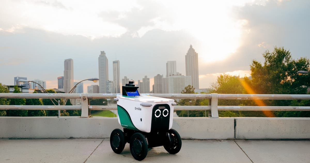 Uber Eats launches new robot delivery service in Atlanta | FOX 5 Atlanta