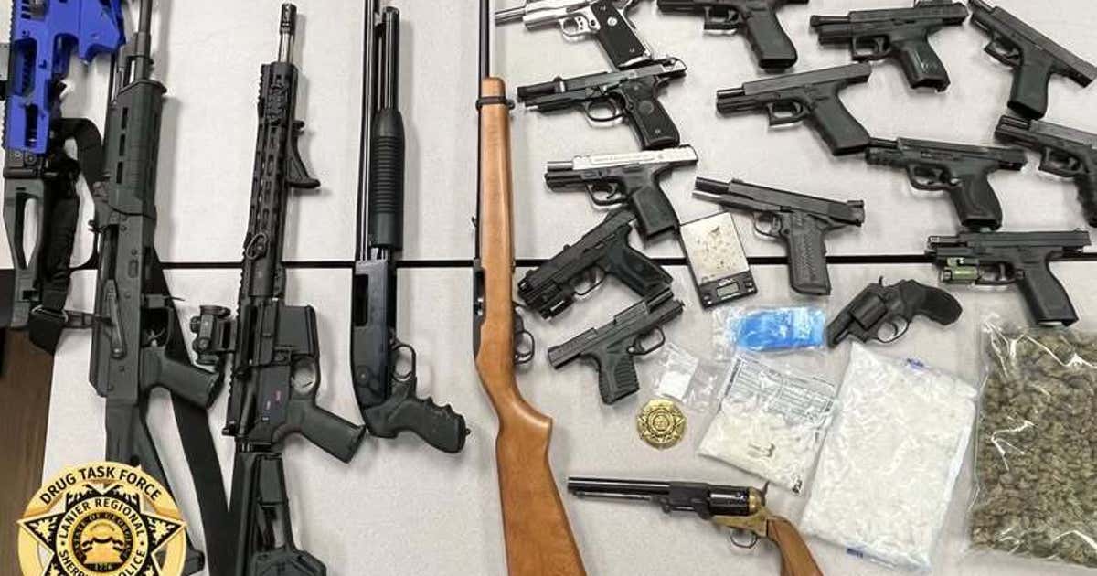 Forsyth County Drug Task Force seizes meth, firearms in felony arrest ...