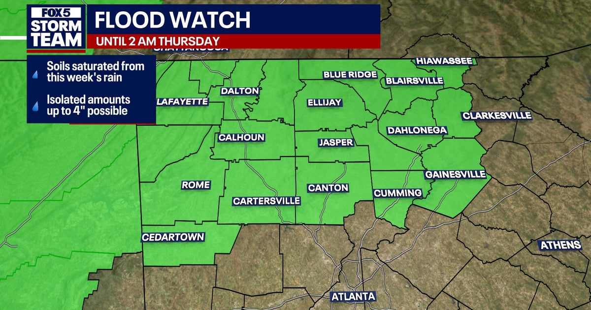 Flood Watch across North Georgia | Heavy rain threat continues ...