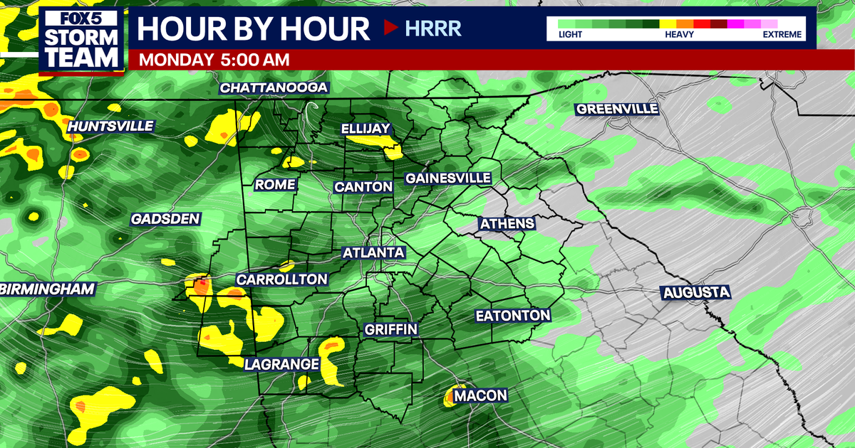 Metro Atlanta weather: Widespread rain Sunday into Monday | FOX 5 Atlanta