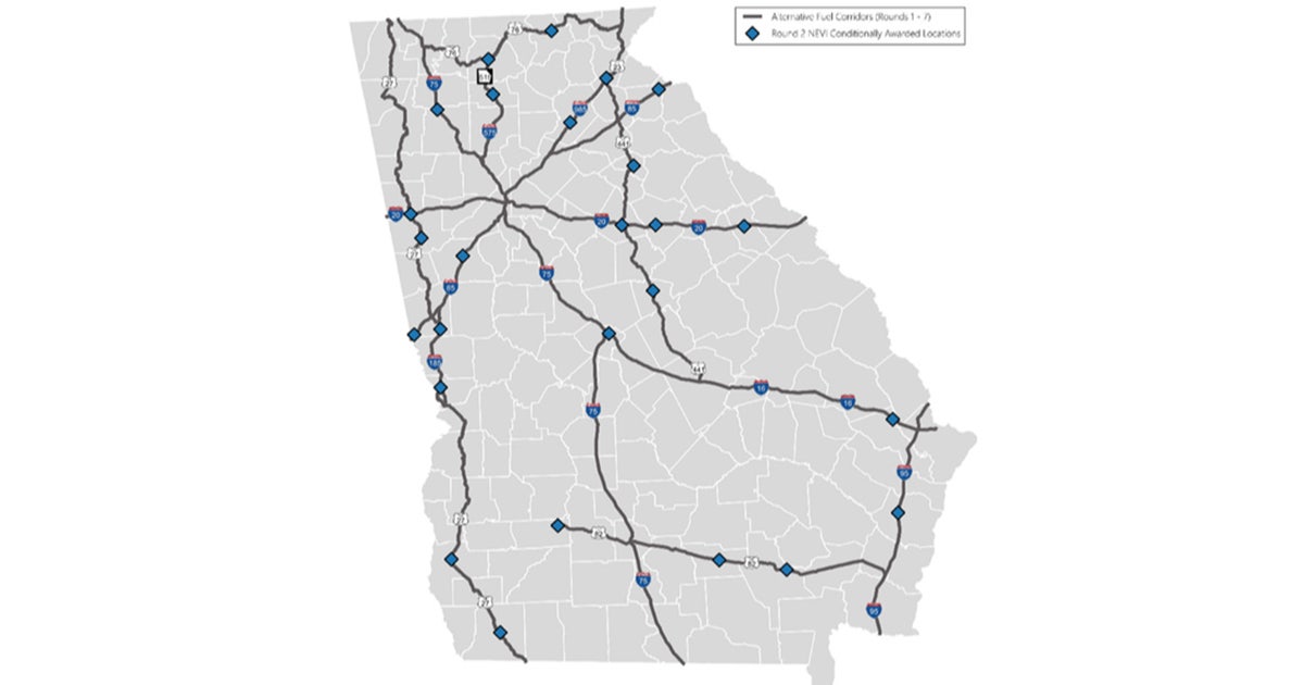 GDOT adding 26 new EV charging sites across state | FOX 5 Atlanta