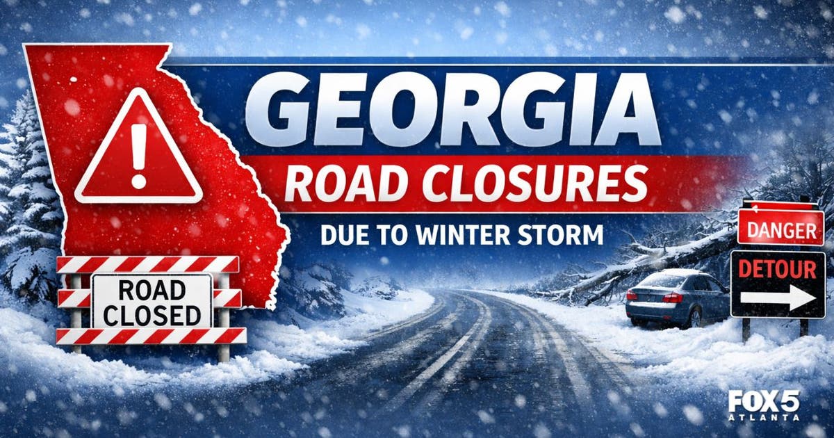 Georgia winter storm road closures & conditions | FOX 5 Atlanta