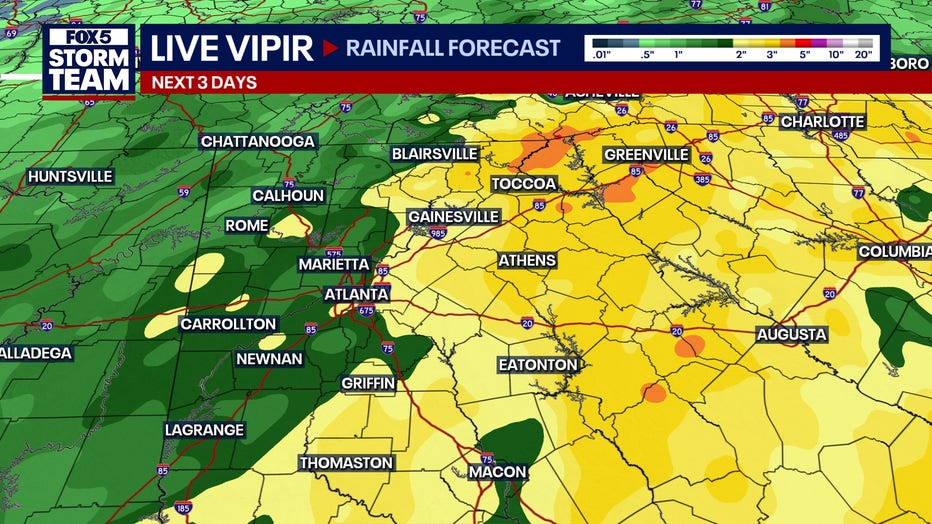 Atlanta Memorial Day weekend forecast: Widespread North Georgia rain ...