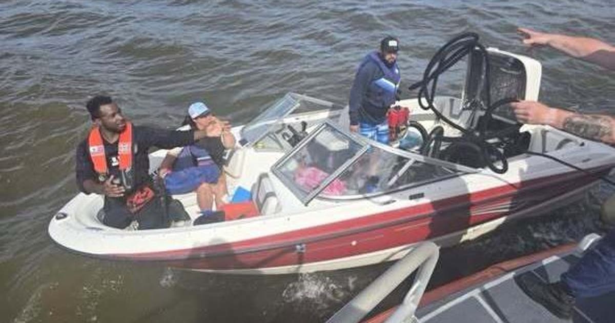 Coast Guard boat crew rescues 7 passengers from sinking vessel in ...