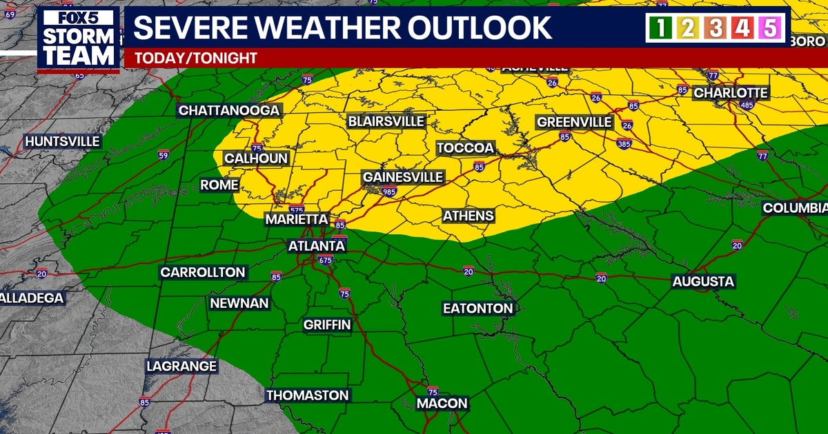 North Georgia weather: Storm threat through Sunday evening | FOX 5 Atlanta