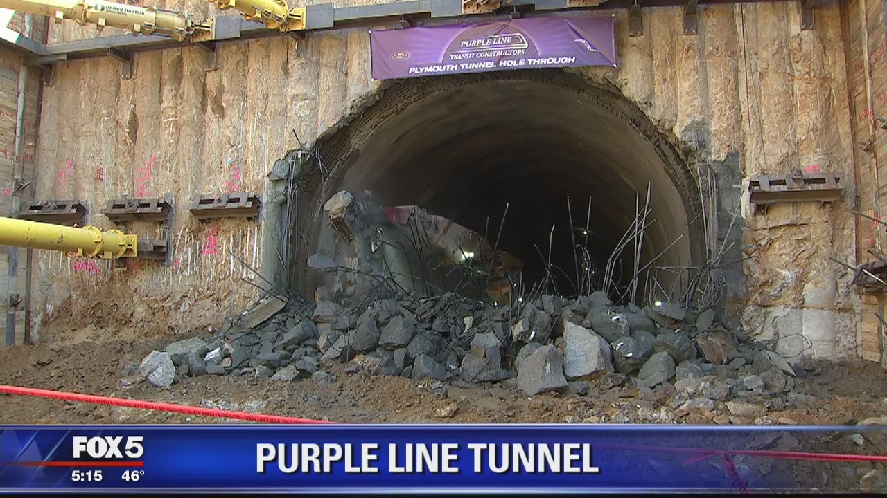 Purple Line reaches milestone with semi-completion of tunnel