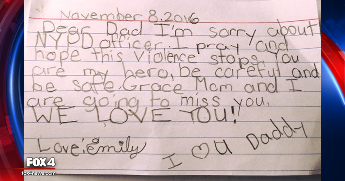 FWPD officer's 8-year-old writes touching message of hope | FOX 5 DC