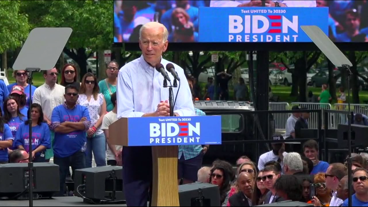 Joe Biden holds 'Campaign Kickoff Rally' in Philadelphia Saturday | FOX ...