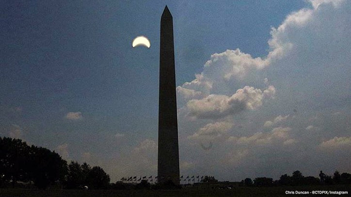 Eclipse on FOX: Solar eclipse peaks over Washington DC | FOX 5 DC