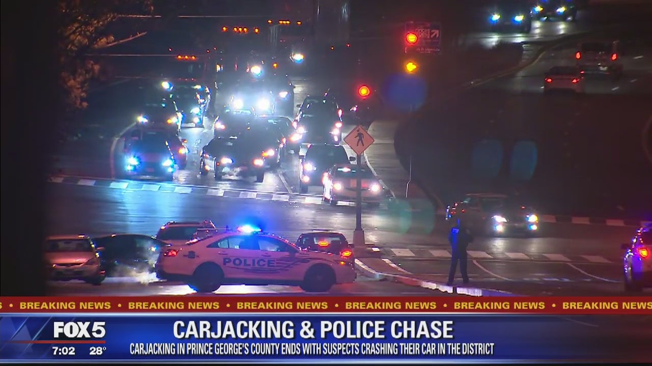 4 In Custody After Prince Georges County Carjacking Ends In Dc Crash