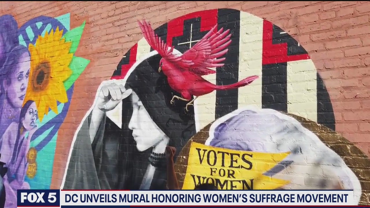 Mural honoring women's suffrage movement unveiled in DC