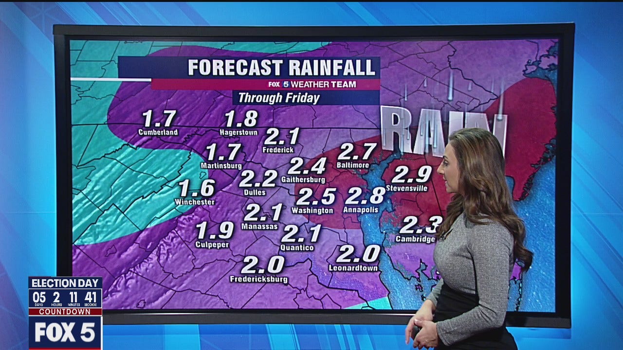 FOX 5 Weather forecast for Thursday, October 29