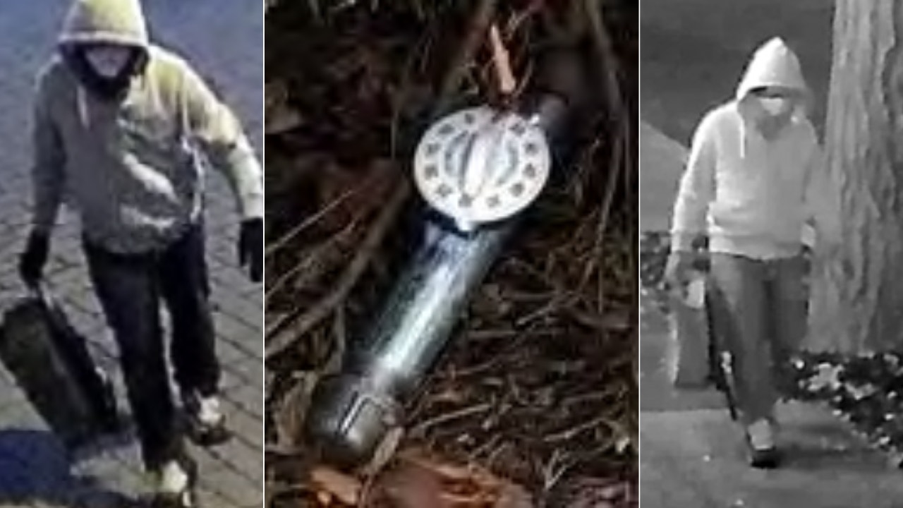 New FBI video shows pipe bomb suspect planting explosives near DNC ...