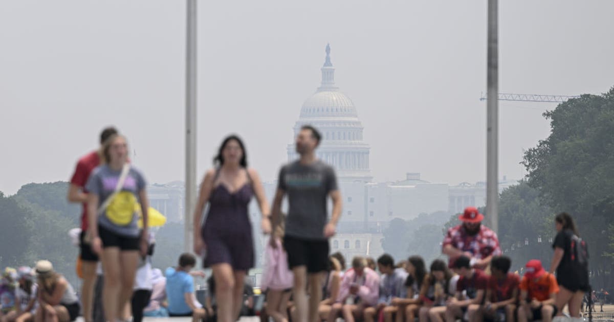 Canadian wildfire smoke, haze blankets DC region Wednesday; Code Red ...