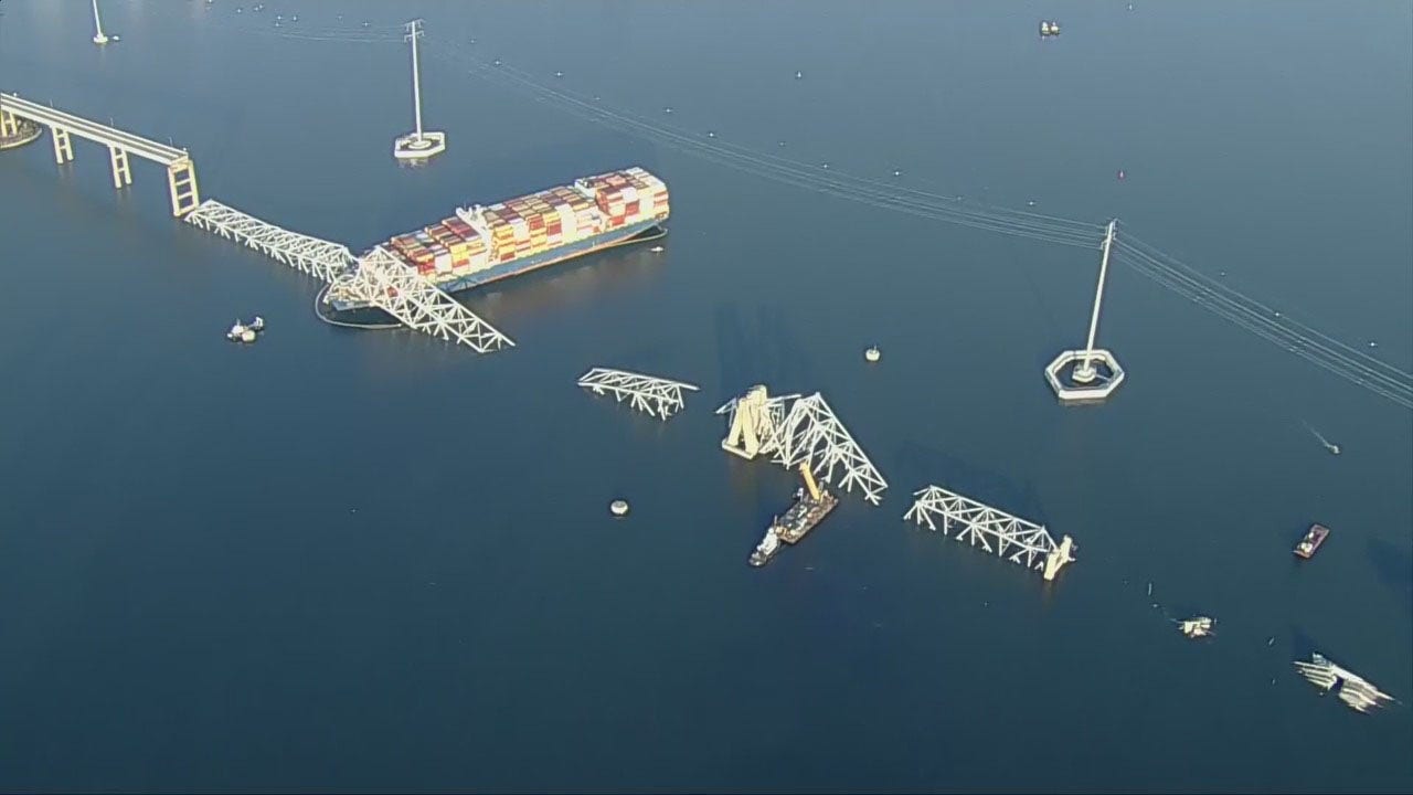 Baltimore Key bridge collapse: Large cranes arrive to begin clearing ... Baltimore Key bridge collapse: Large cranes arrive to begin clearing ...