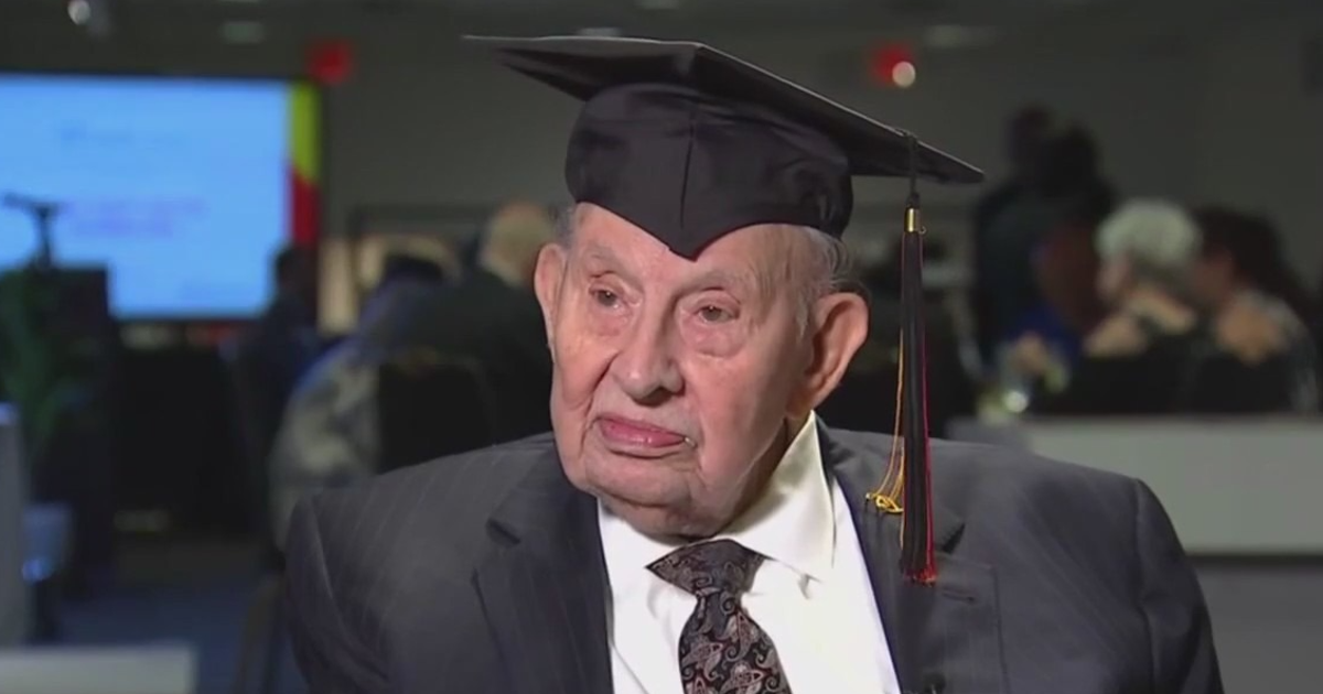 UMGC honors 100-year-old WWII veteran with long-awaited graduation ...
